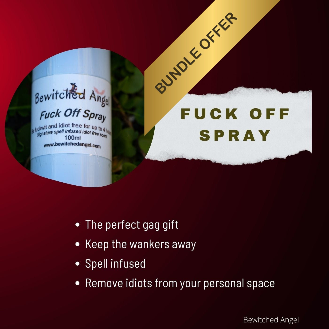 Fuck Off Spray - Keep idiots & fuckwits away – Bewitched Angel